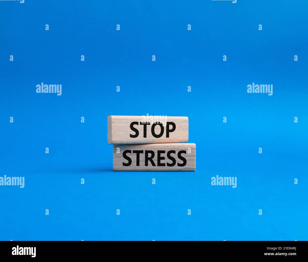 Stop Stress symbol. Concept word Stop Stress on wooden blocks ...
