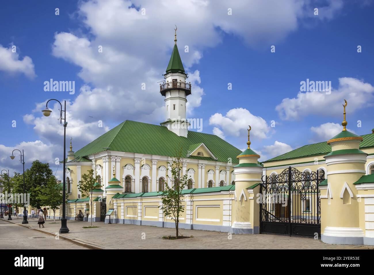 Marcani Mosque in Old Tatar Quarter in Kazan, Russia, Europe Stock ...