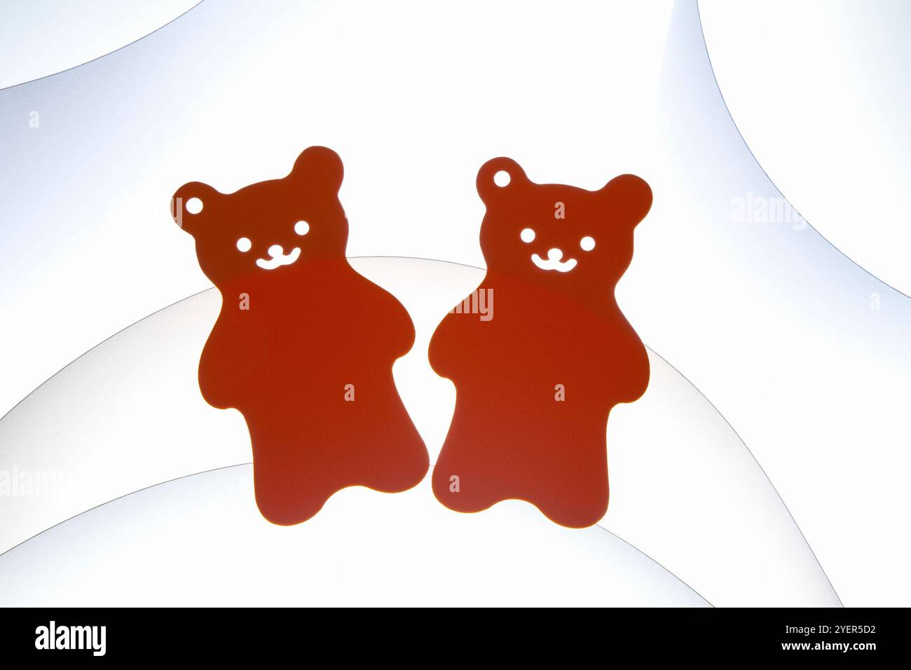 Bear cut-out word cards Stock Photo - Alamy