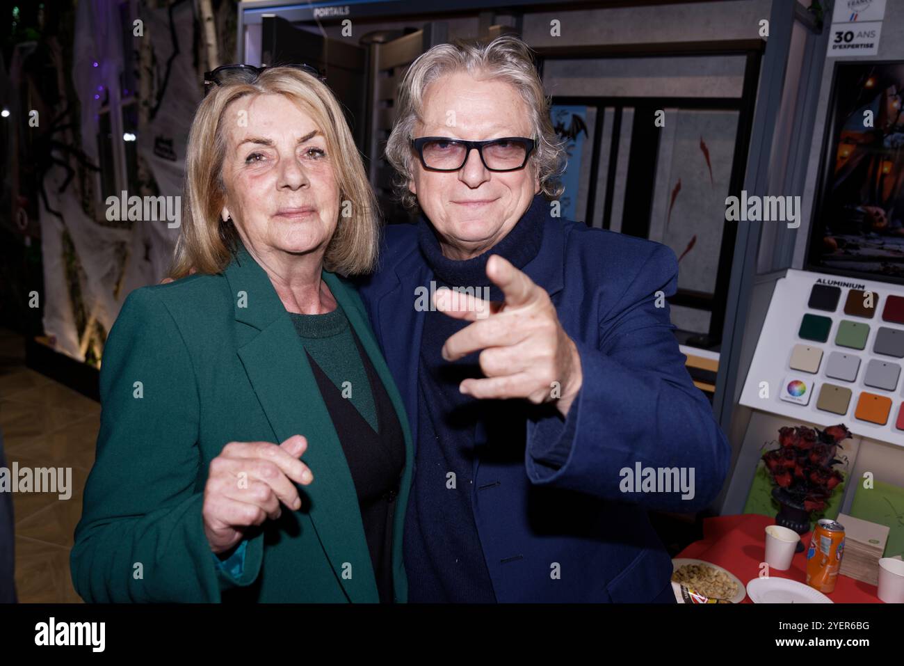 Villemonble, France. 15th Oct, 2024. Singer lyricist Alain Turban and ...