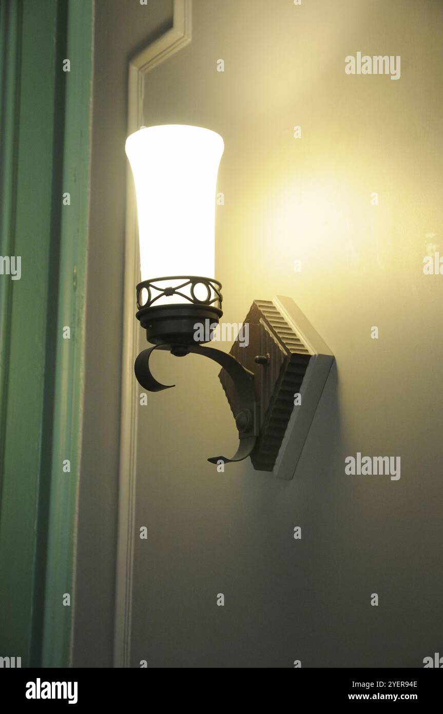 Electric light in a Western-style house Stock Photo - Alamy