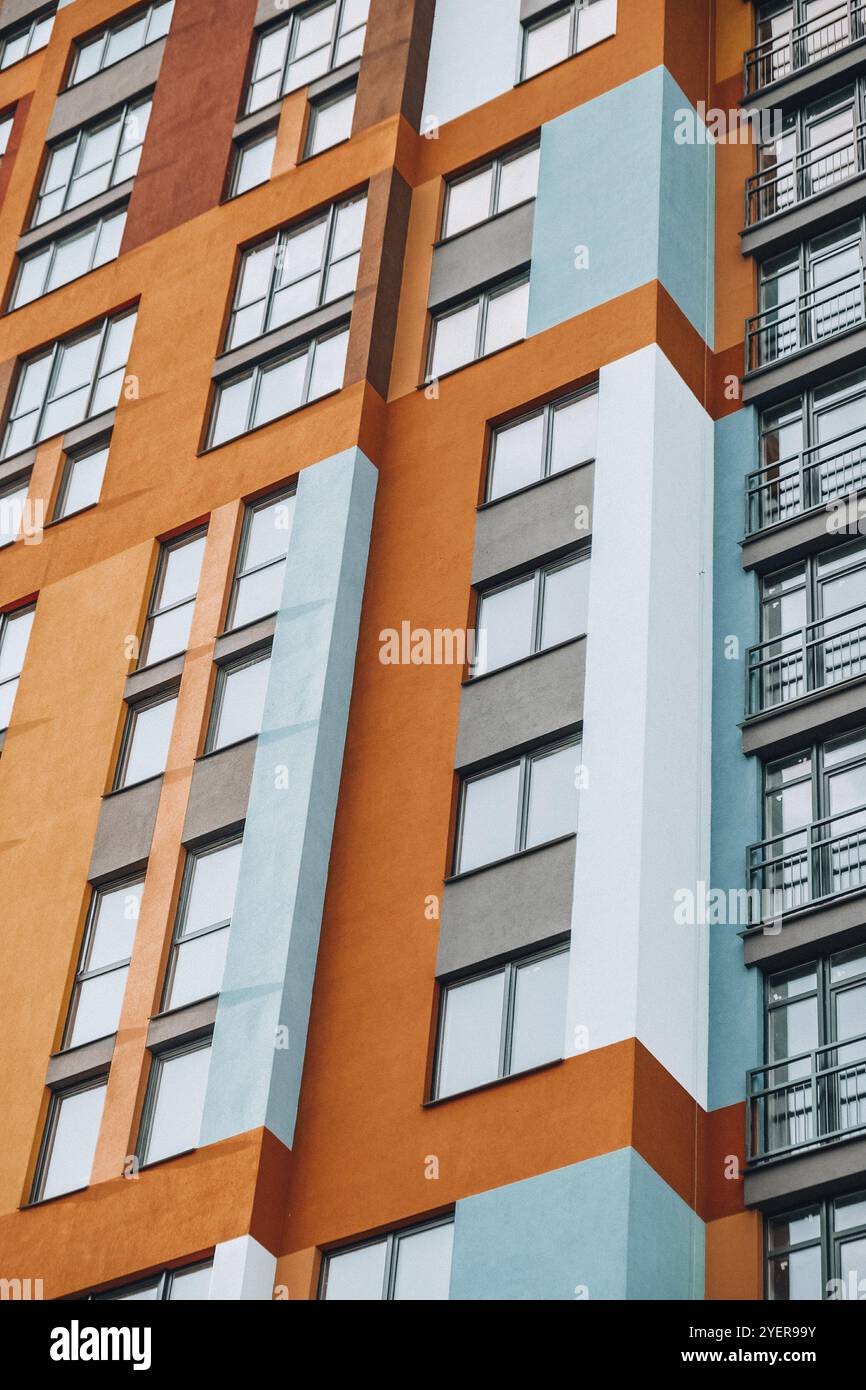 Multi coloured modern housing hi-res stock photography and images - Alamy