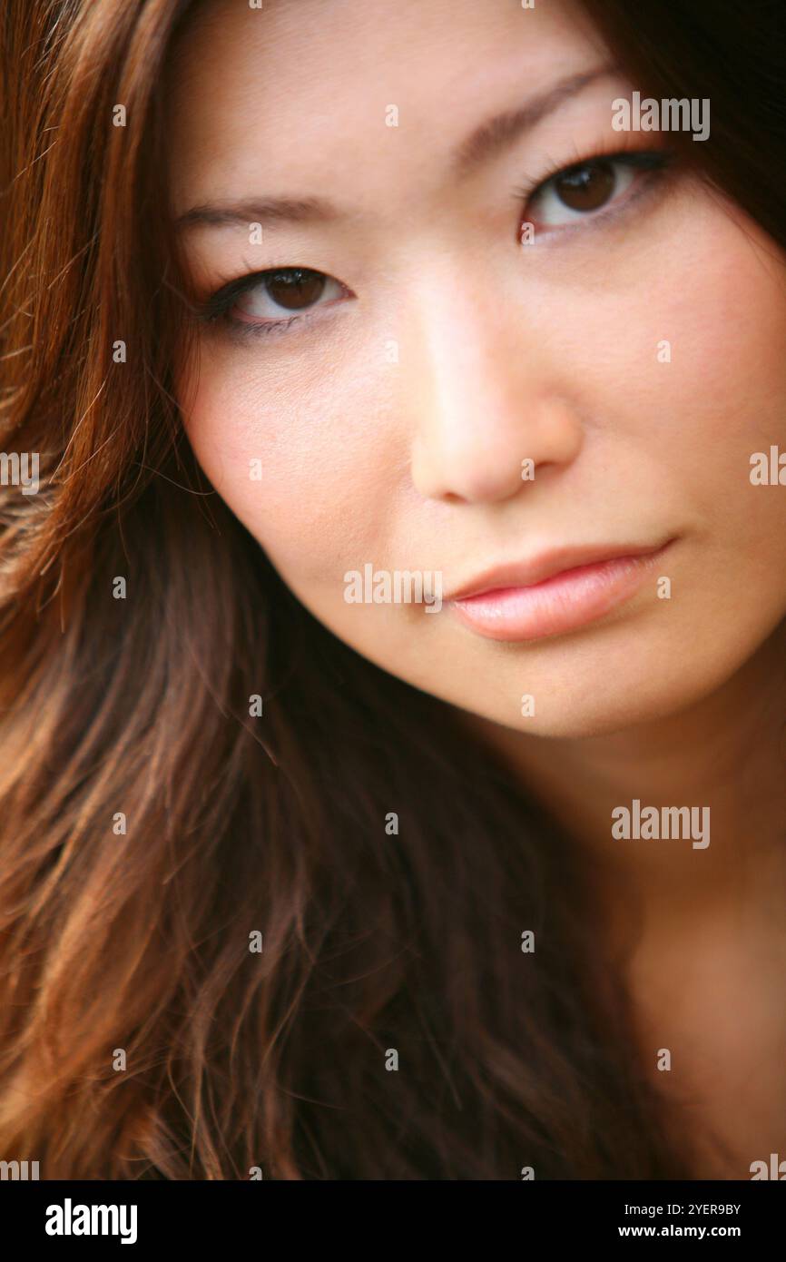 Japanese woman face hi-res stock photography and images - Alamy
