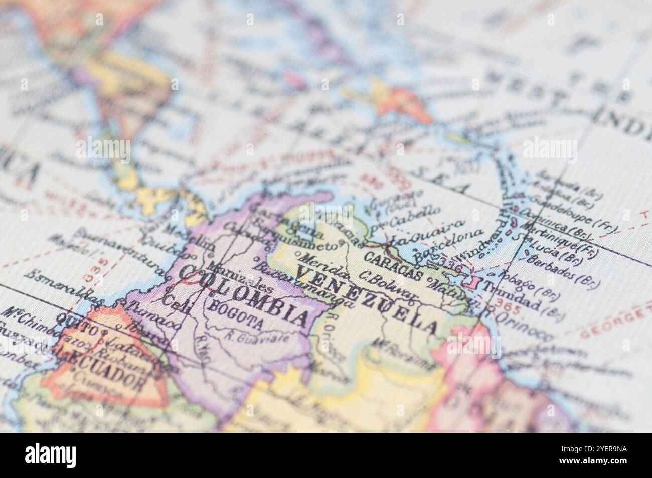 Latin america map countries hi-res stock photography and images - Alamy