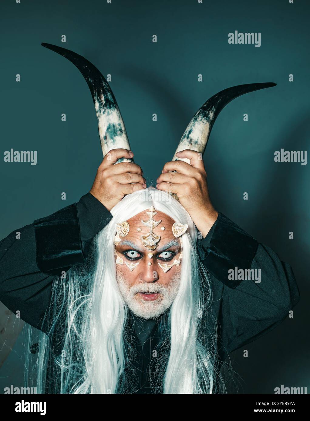 Dracula - Halloween concept. Evil vampire man. Ancient alchemy. Elderly ...