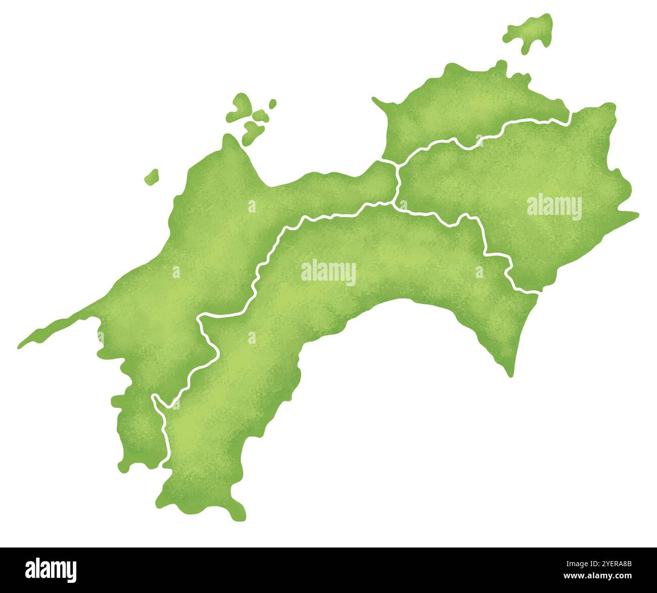 Shikoku map hi-res stock photography and images - Alamy