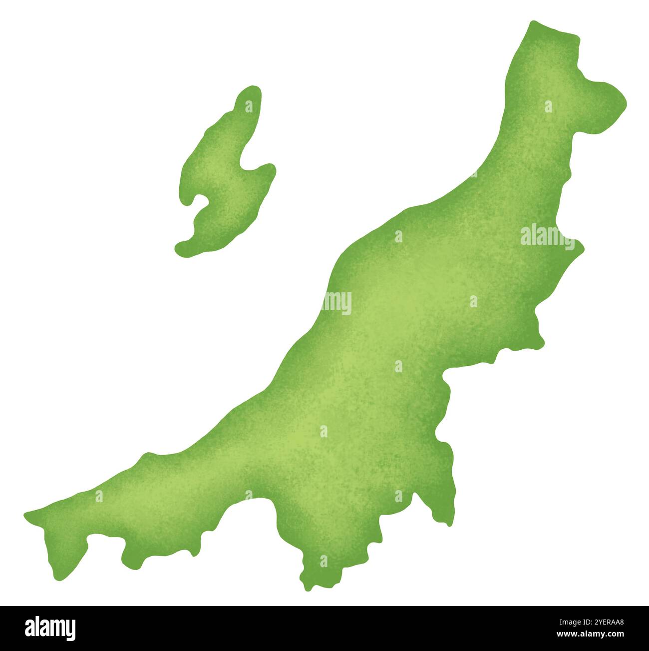 Map of Niigata Stock Photo - Alamy
