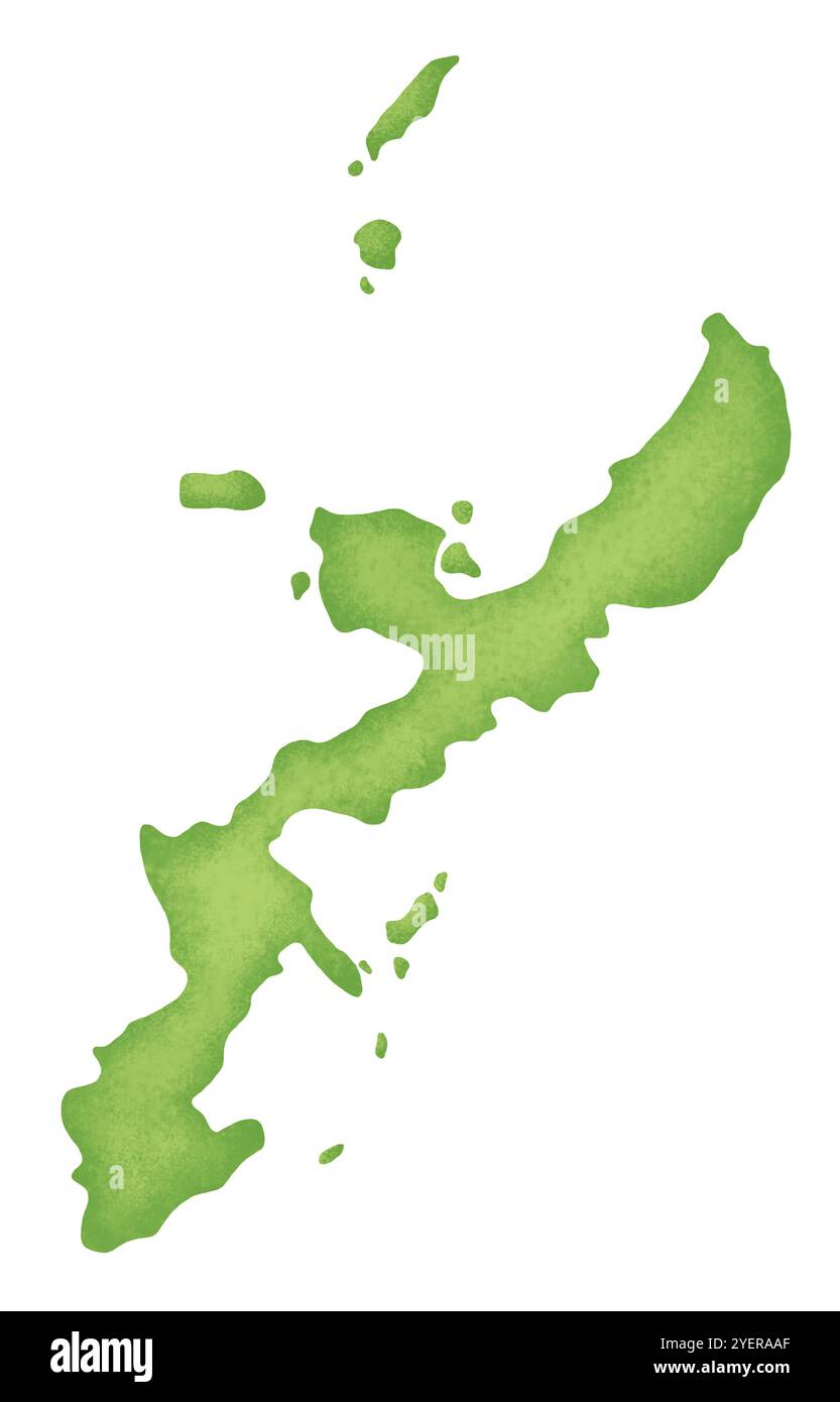 Okinawa, japan map Cut Out Stock Images & Pictures - Alamy