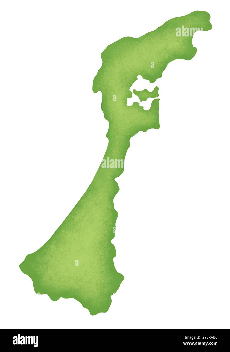 Map of Ishikawa Prefecture Stock Photo - Alamy