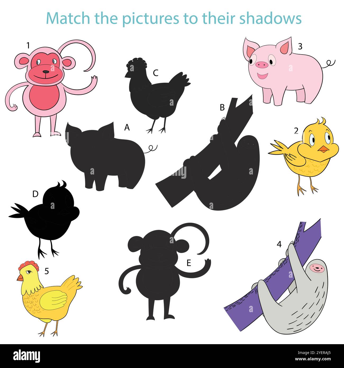 Education shadows game cartoon Stock Vector Images - Alamy