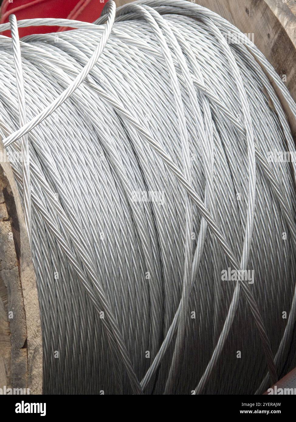 Leads of overhead wires Stock Photo - Alamy