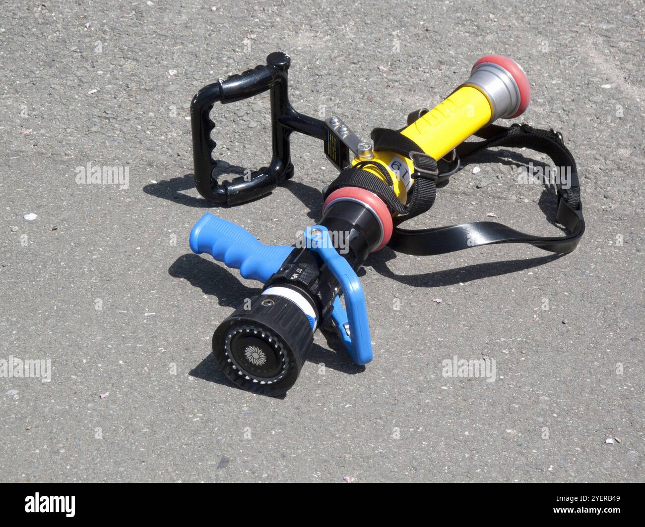 Firefighting water hose Stock Photo - Alamy