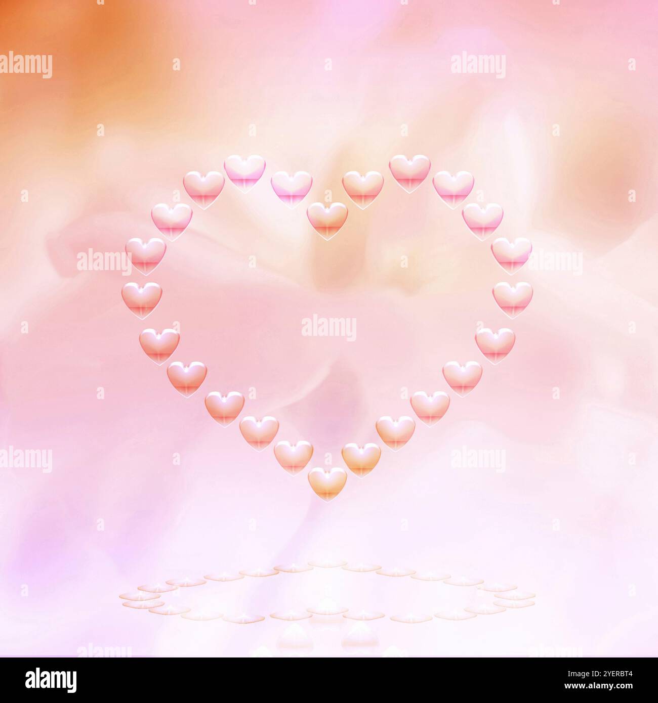 Heart flower frame hi-res stock photography and images - Alamy