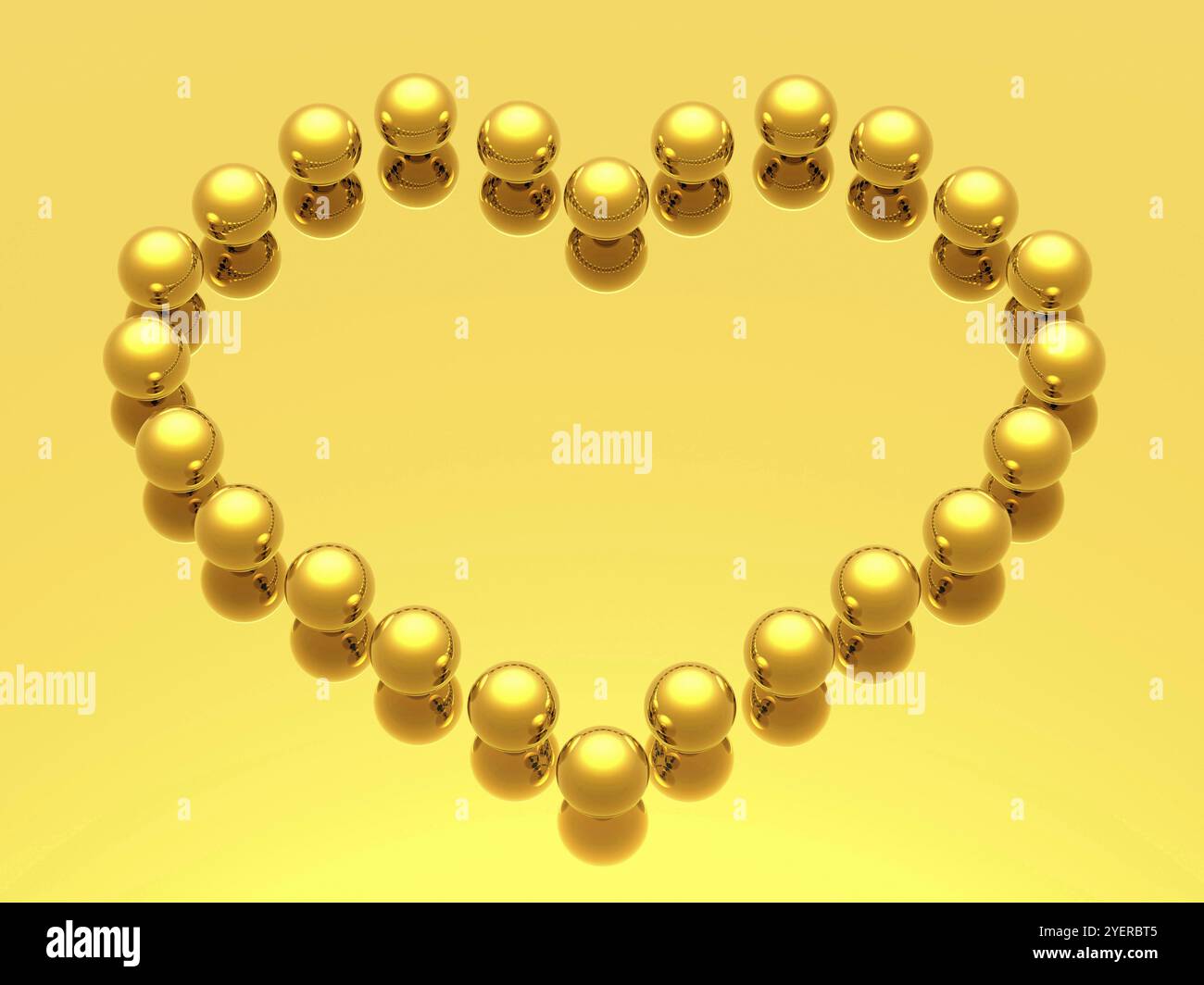 Gold colored heart hi-res stock photography and images - Alamy