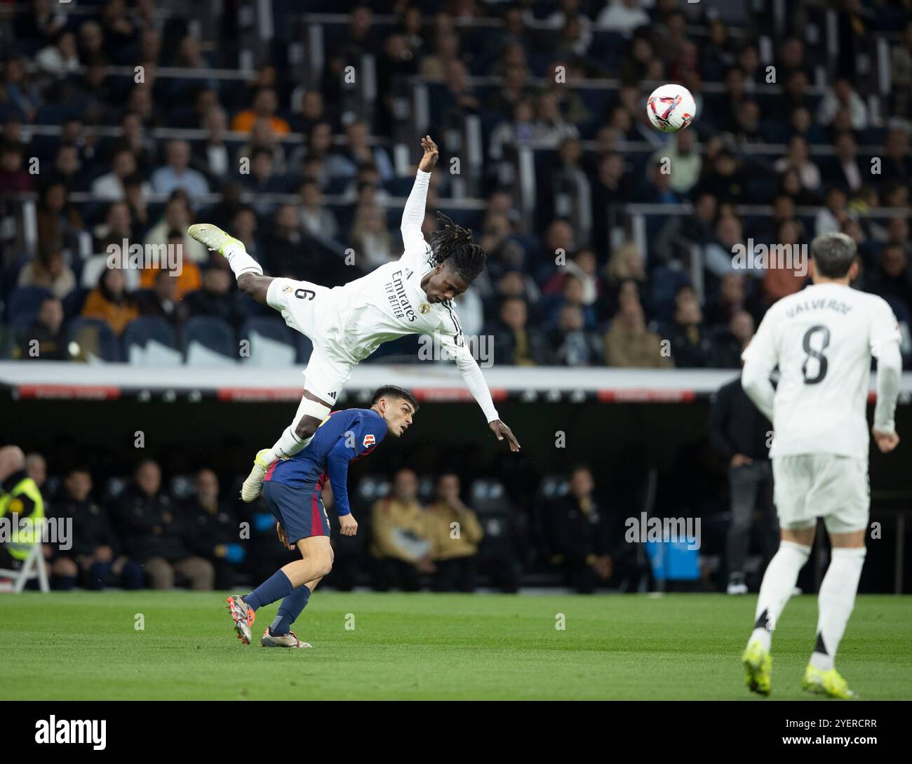 Madrid, 10/26/2024. Matchday 11 of the League played at the Santiago ...
