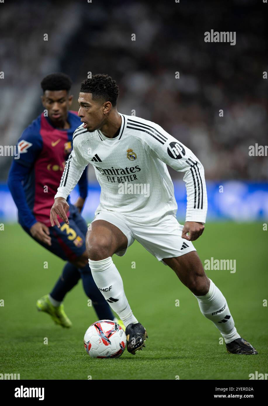 Madrid, 10/26/2024. Matchday 11 of the League played at the Santiago ...