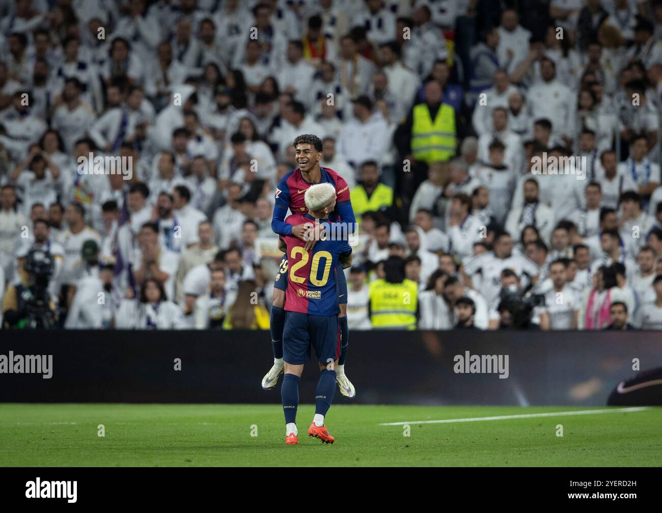 Madrid, 10/26/2024. Matchday 11 of the League played at the Santiago ...