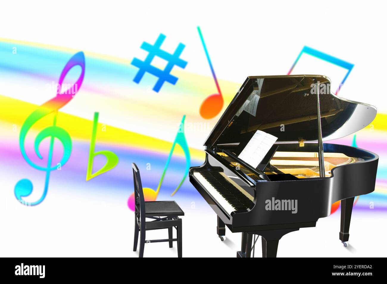 Back piano hi-res stock photography and images - Alamy