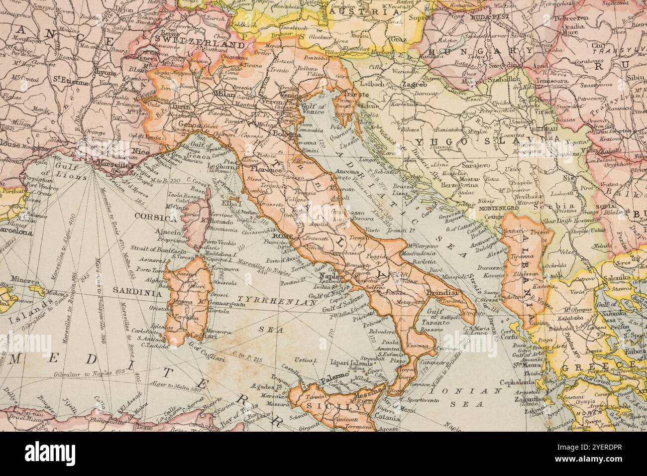 Old world map Stock Photo - Alamy