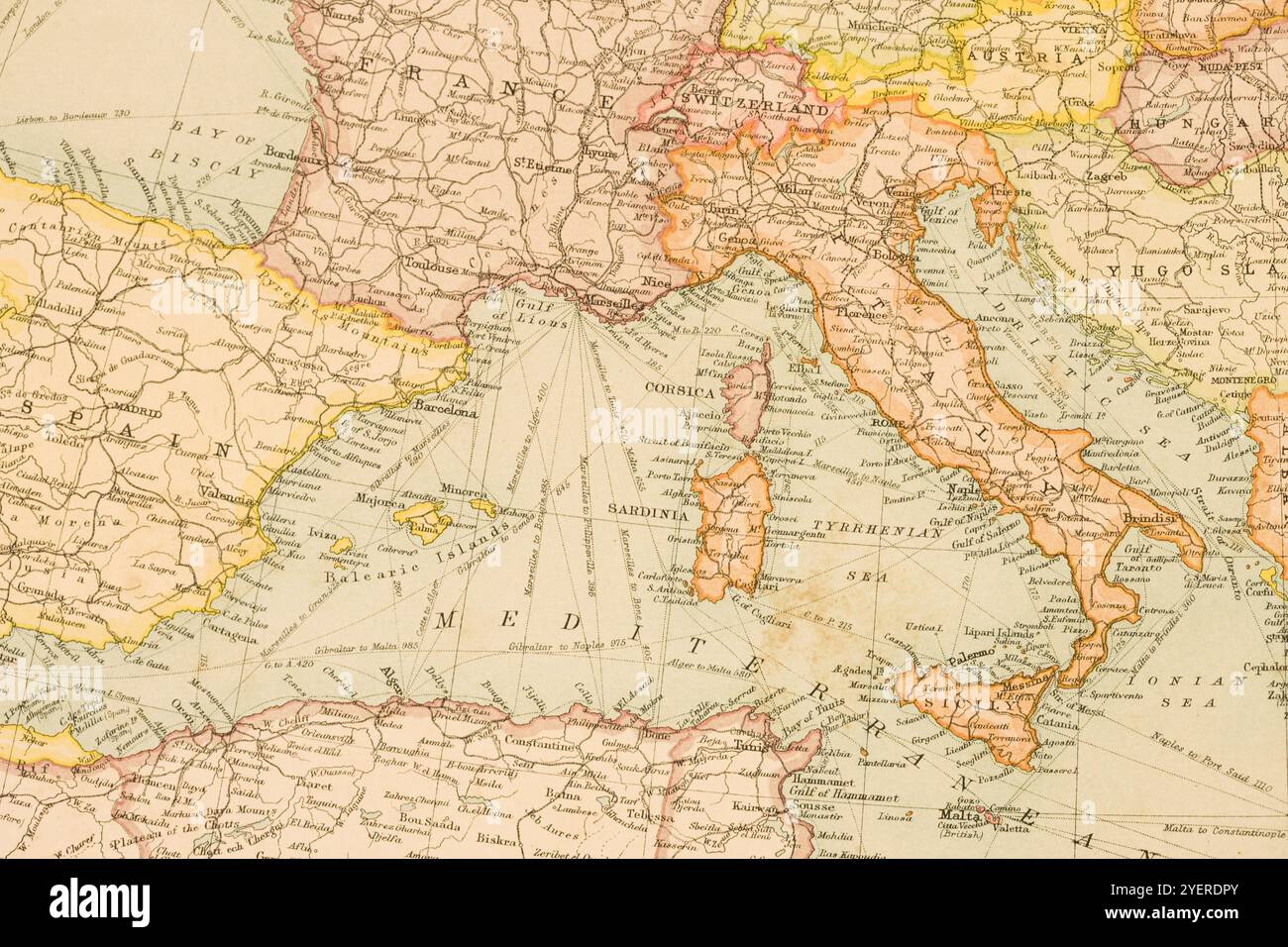 Old world map Stock Photo - Alamy