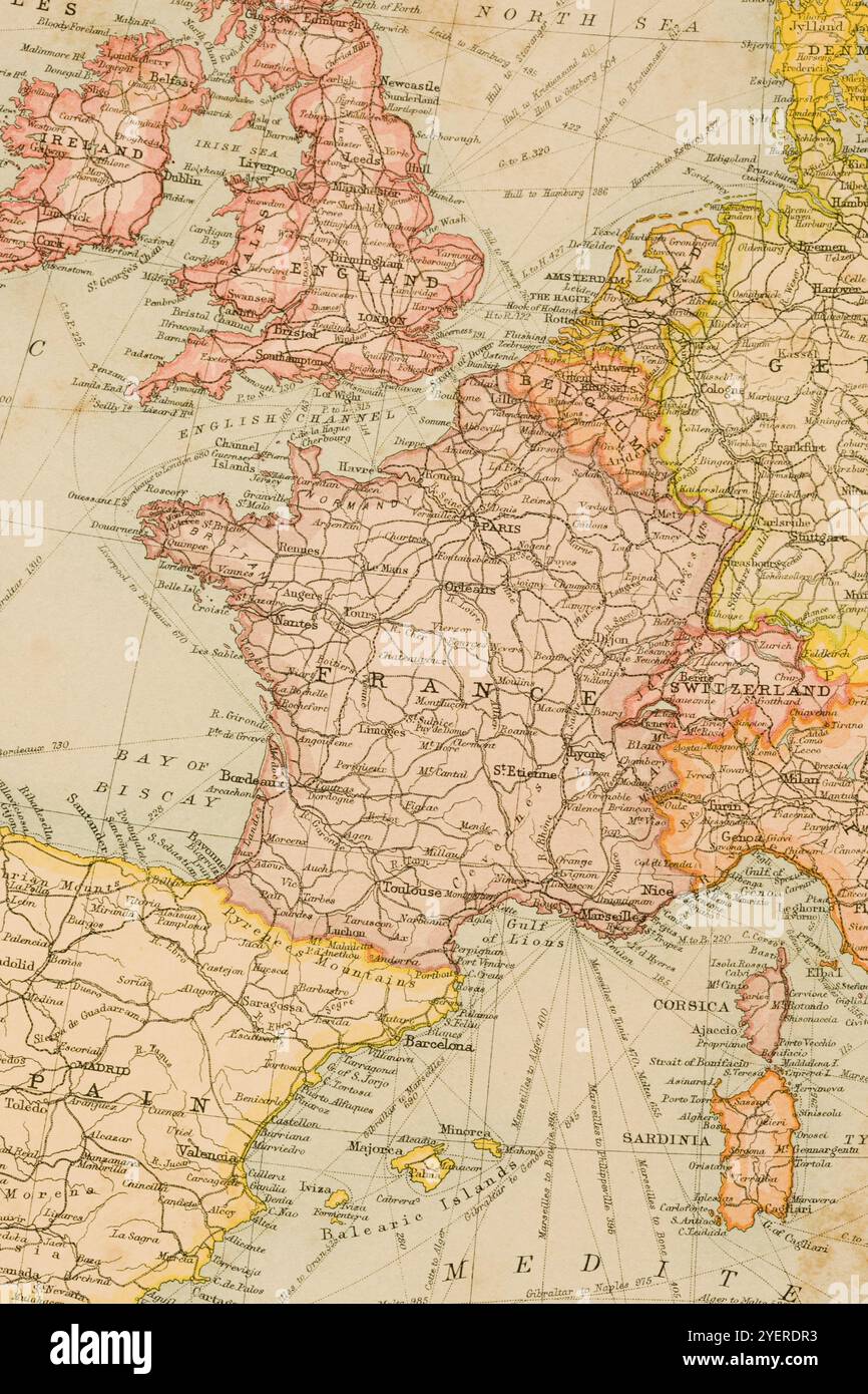 Old world map Stock Photo - Alamy