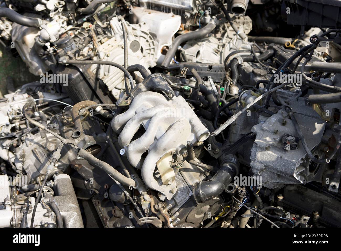 Dismantled parts of an automobile Stock Photo - Alamy