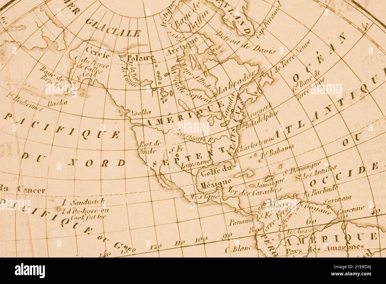 Map of the amer hi-res stock photography and images - Alamy