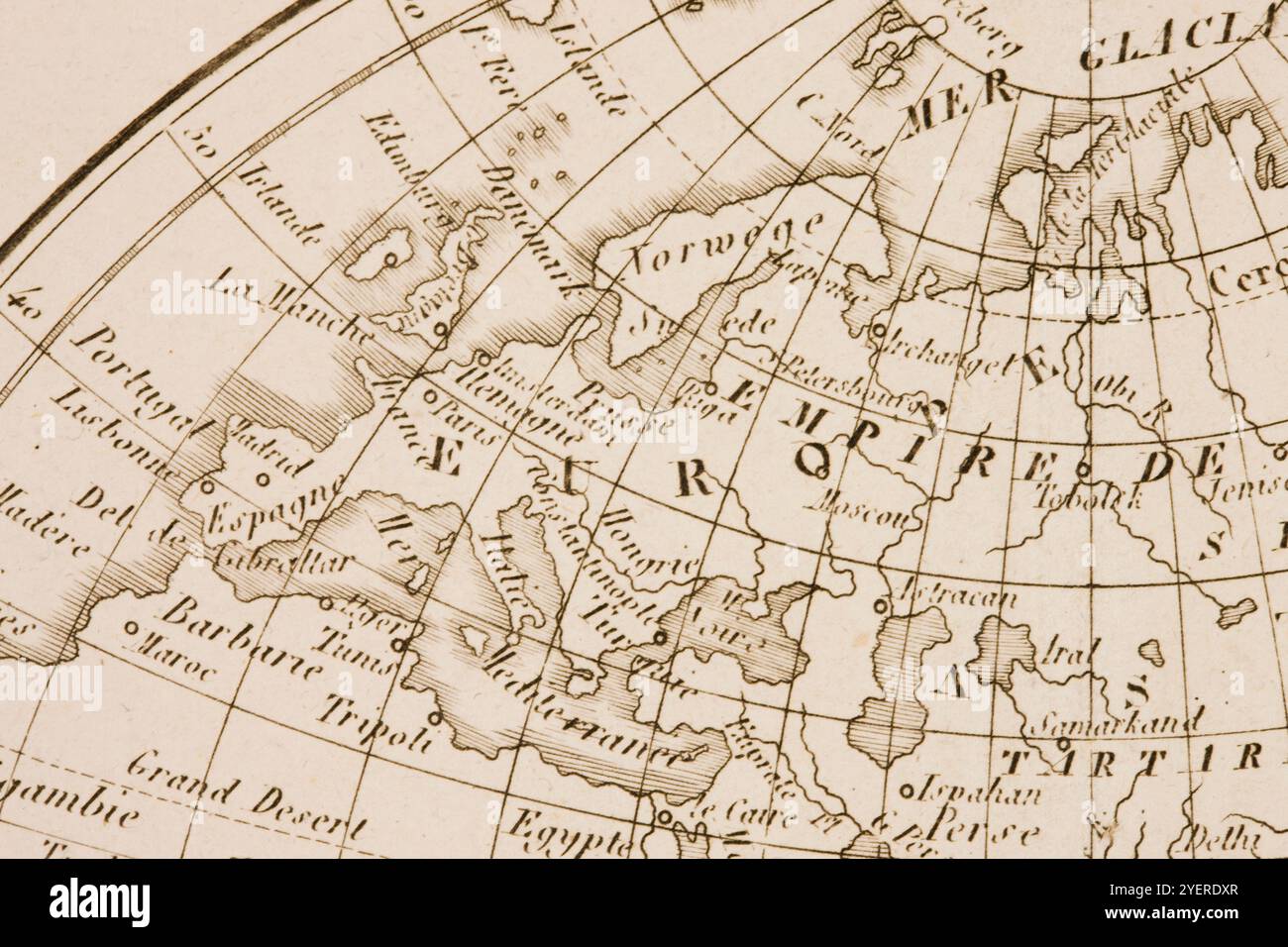 European maps antique hi-res stock photography and images - Alamy