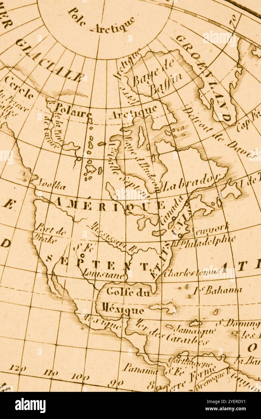 Map of the amer hi-res stock photography and images - Alamy