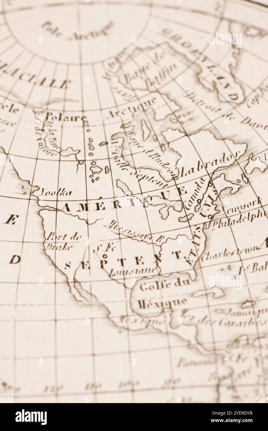 Map of the amer hi-res stock photography and images - Alamy