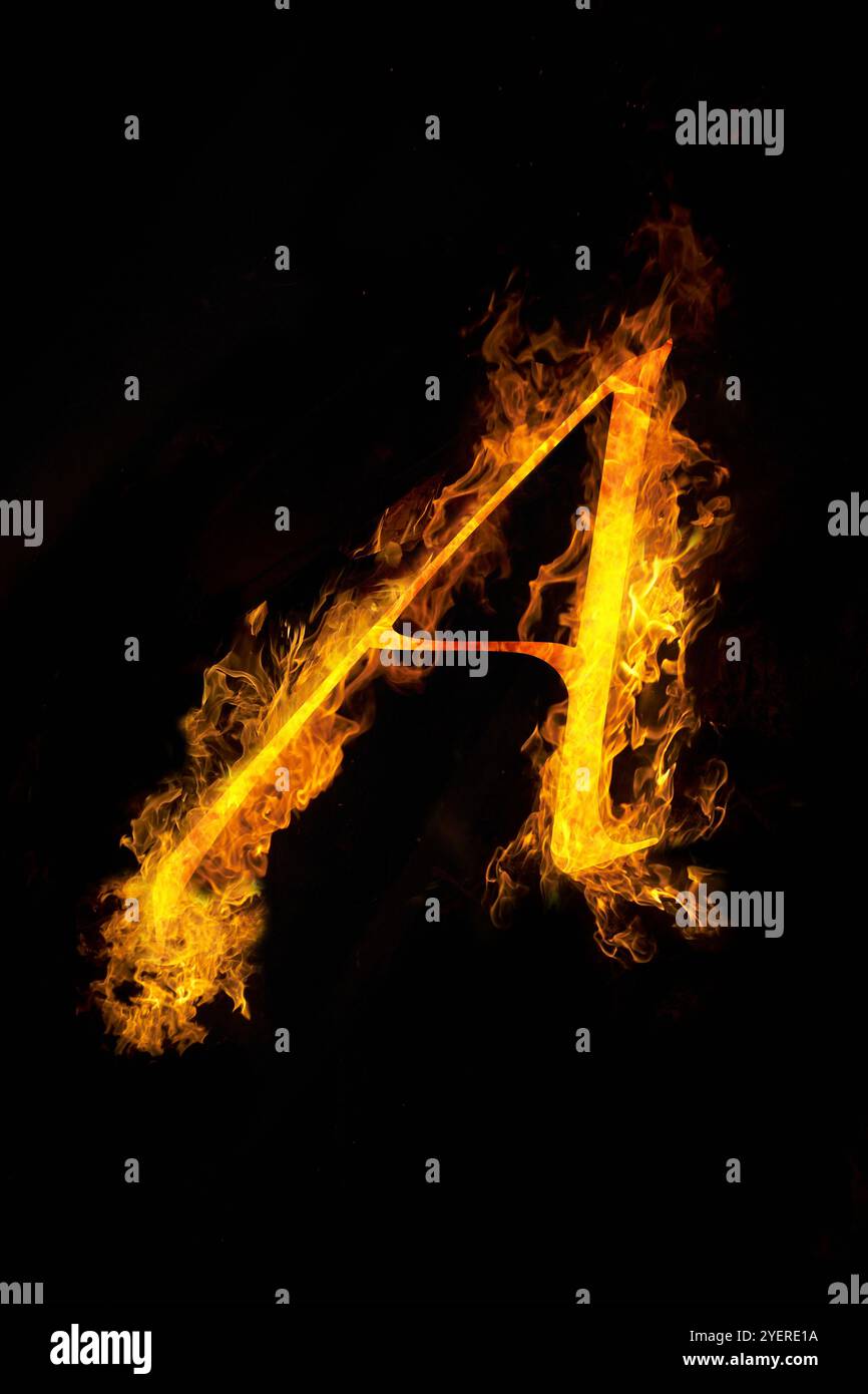 Flame alphabet hi-res stock photography and images - Alamy