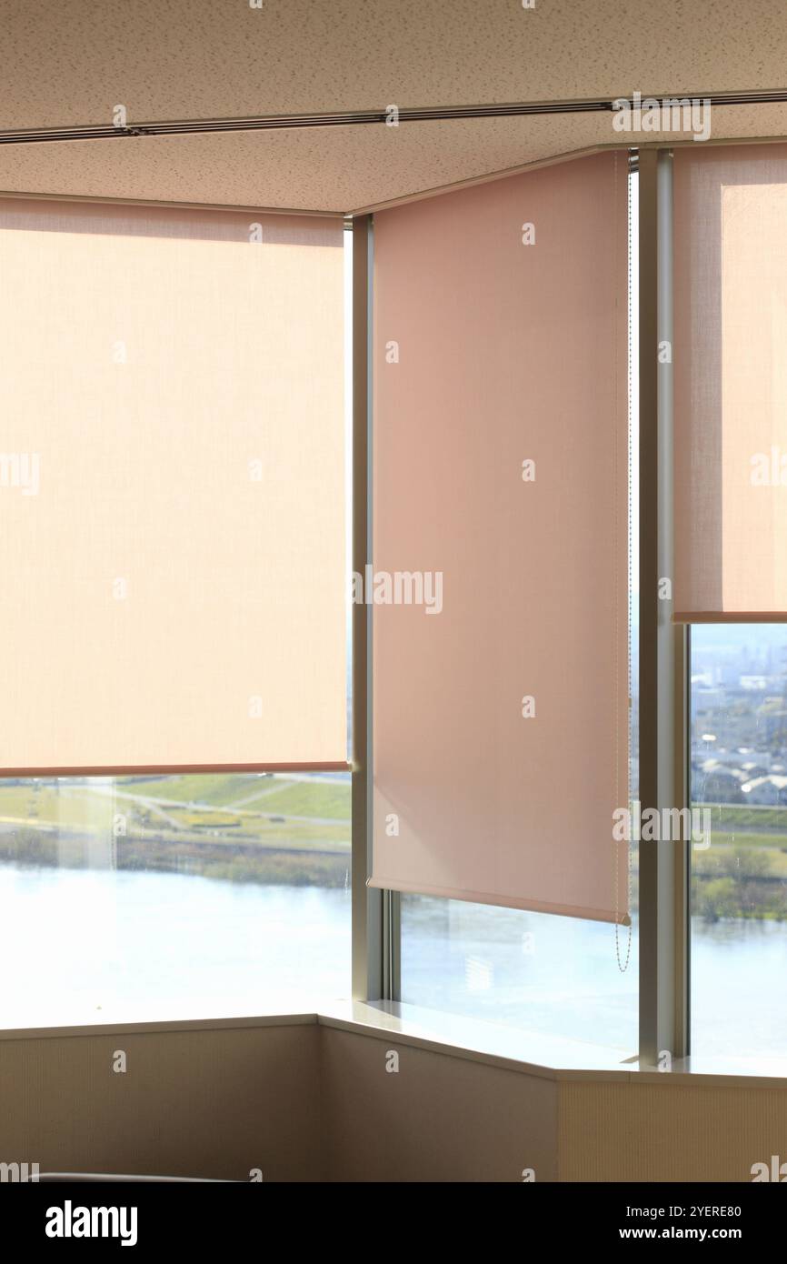 Roll up curtain hi-res stock photography and images - Alamy