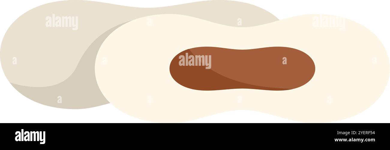 Two peanuts, one of them open showing its seed, isolated on a white ...