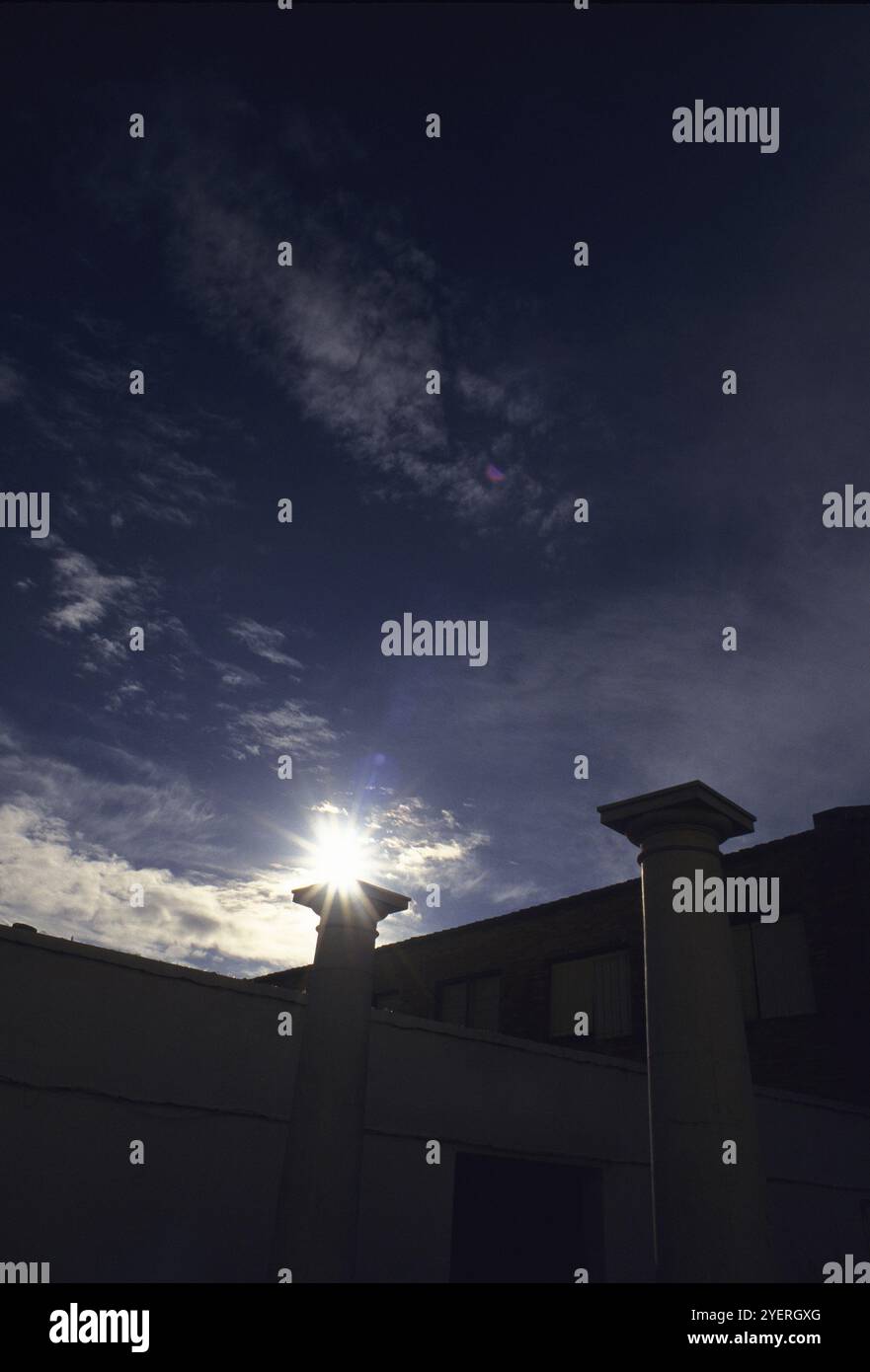 Sun on pillar Stock Photo - Alamy