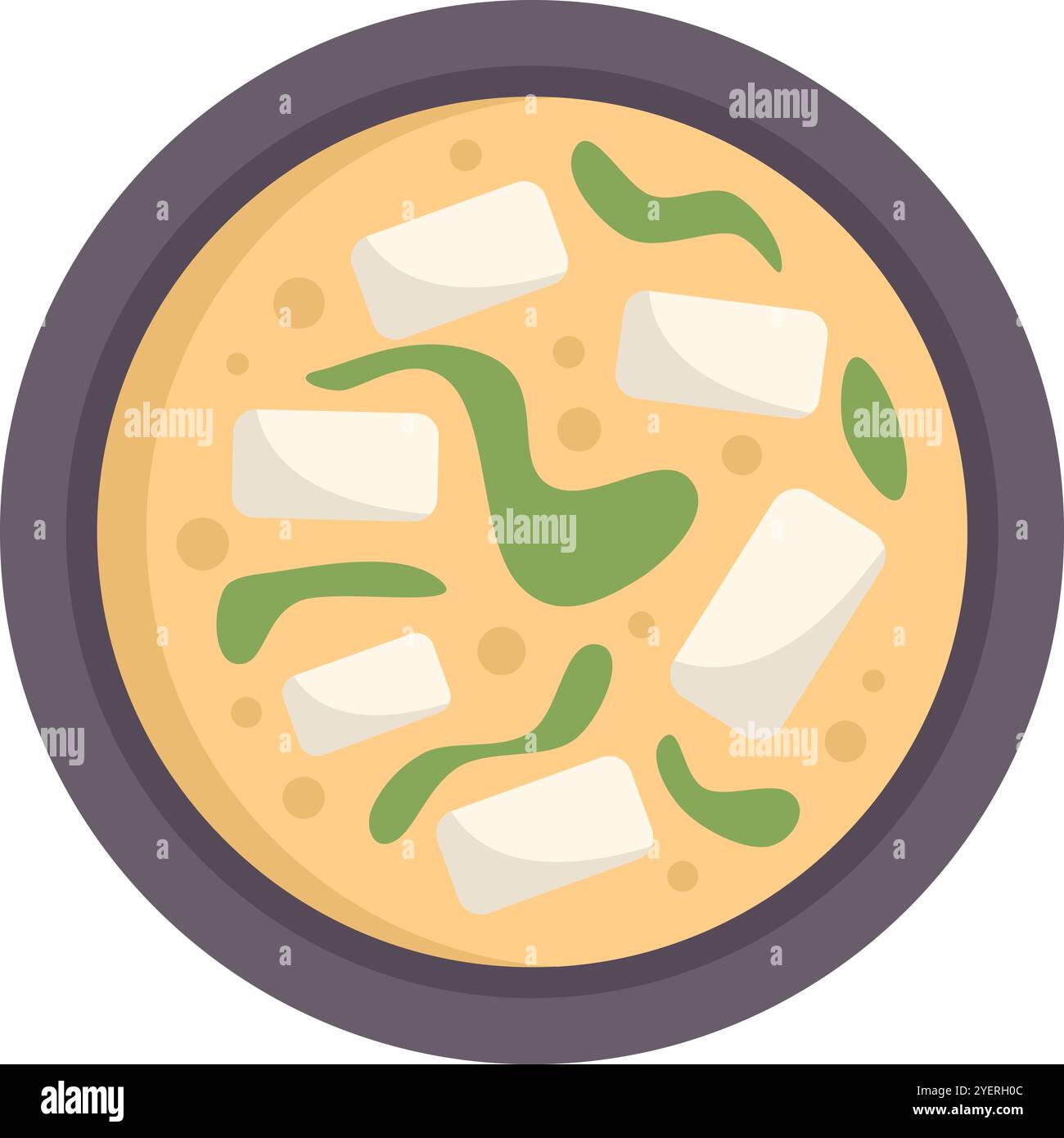 Miso soup with tofu and seaweed is a popular japanese dish, often served as a starter or light ...