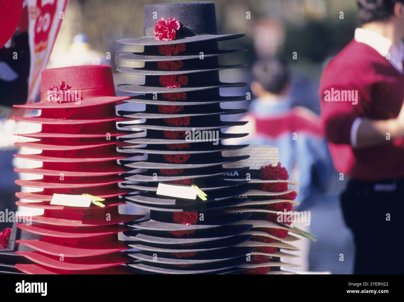 Red square hat hi-res stock photography and images - Alamy