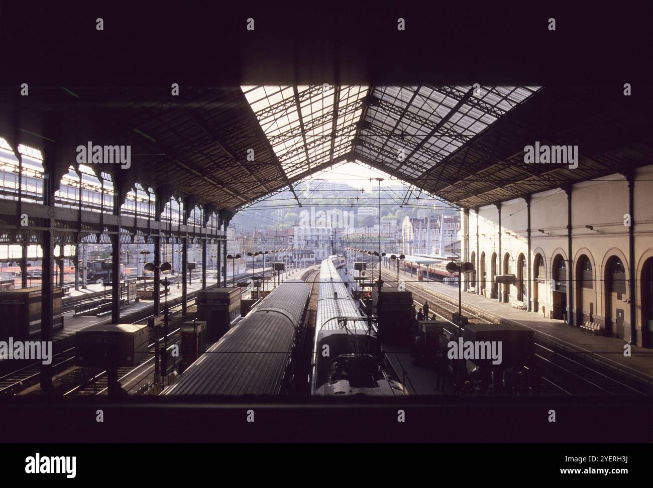 Inside the station Stock Photo - Alamy