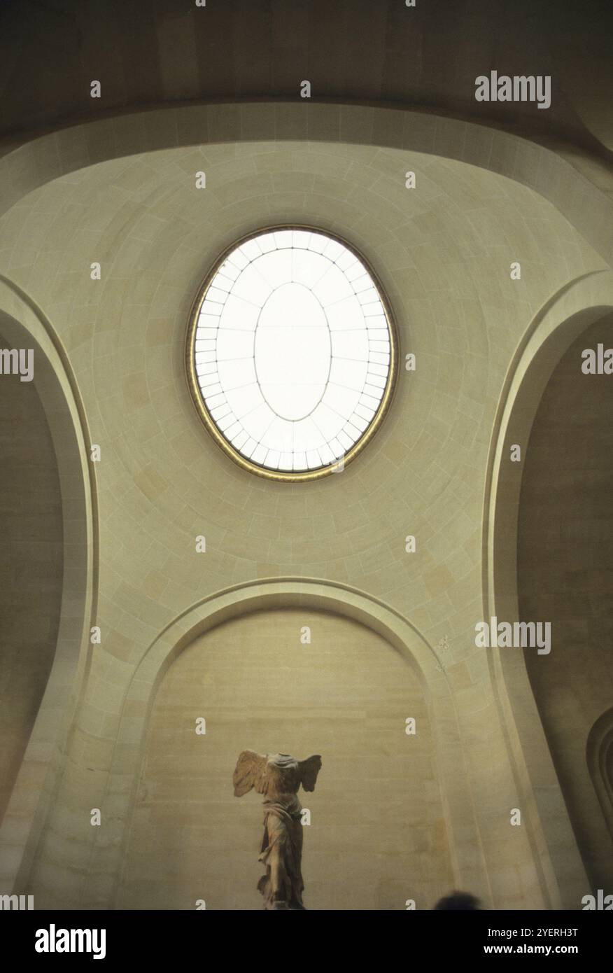 Nike statue and skylight Stock Photo - Alamy