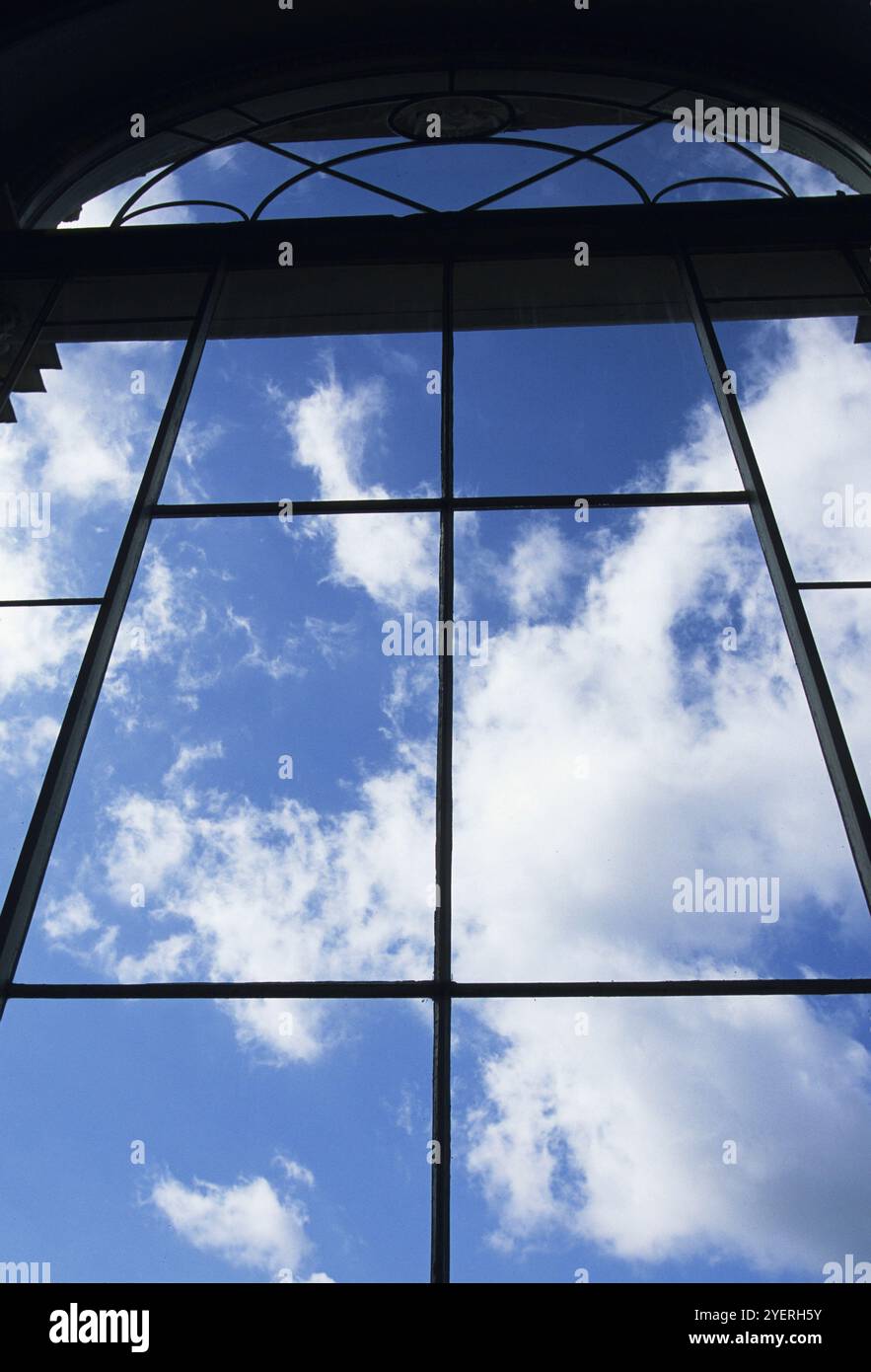 Blue sky with big window Stock Photo - Alamy