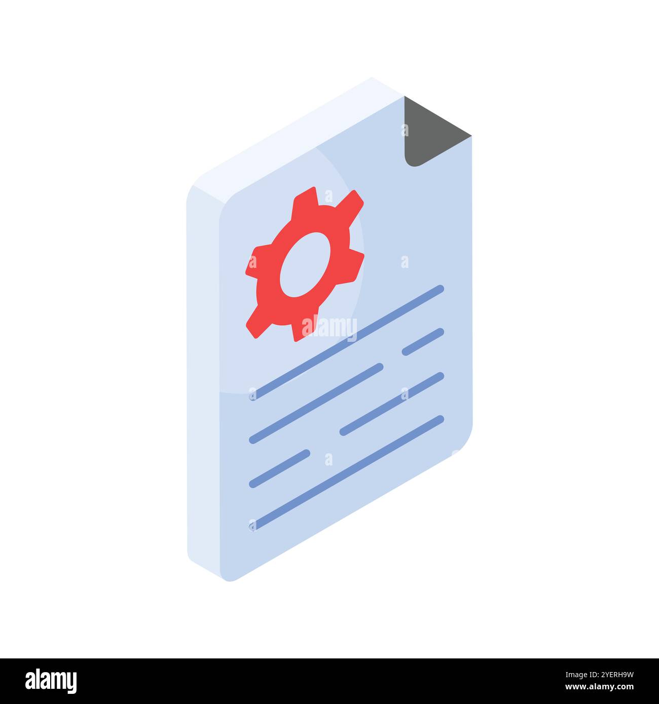 An isometric icon of file management, easy to use and download Stock ...