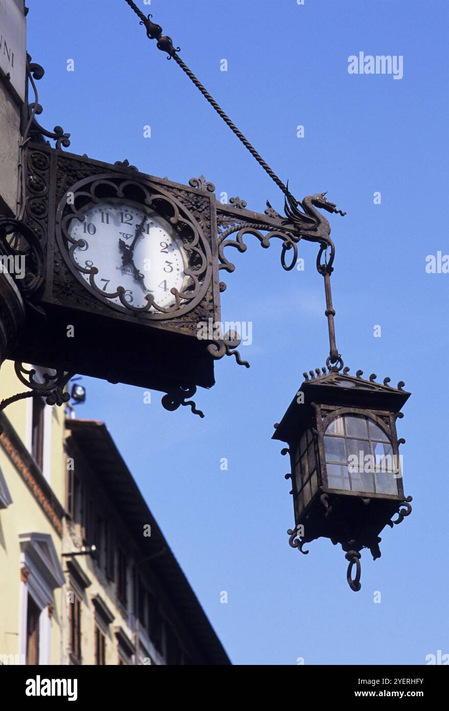Street light with clock hi-res stock photography and images - Alamy