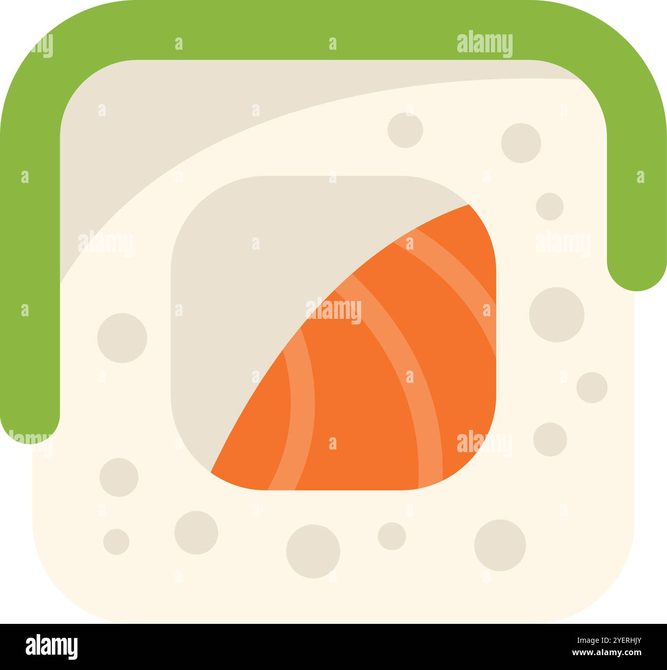 Single sushi piece salmon Cut Out Stock Images & Pictures - Alamy