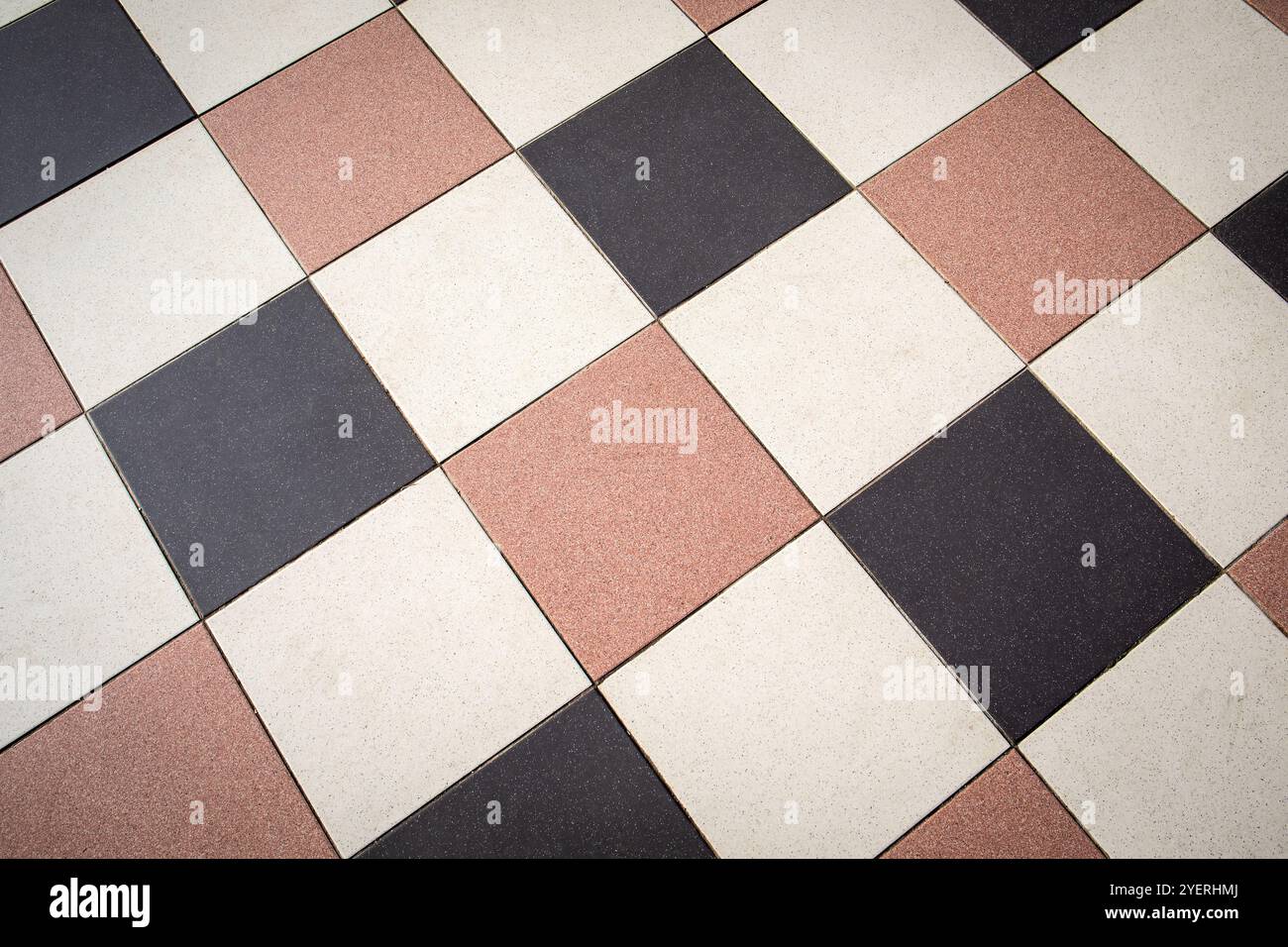 Colorful tiles on the floor. Outdoor space, public place Stock Photo ...