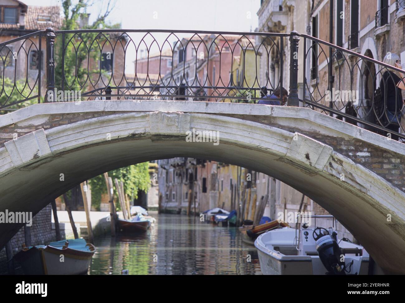 Bridge over waterway Stock Photo - Alamy