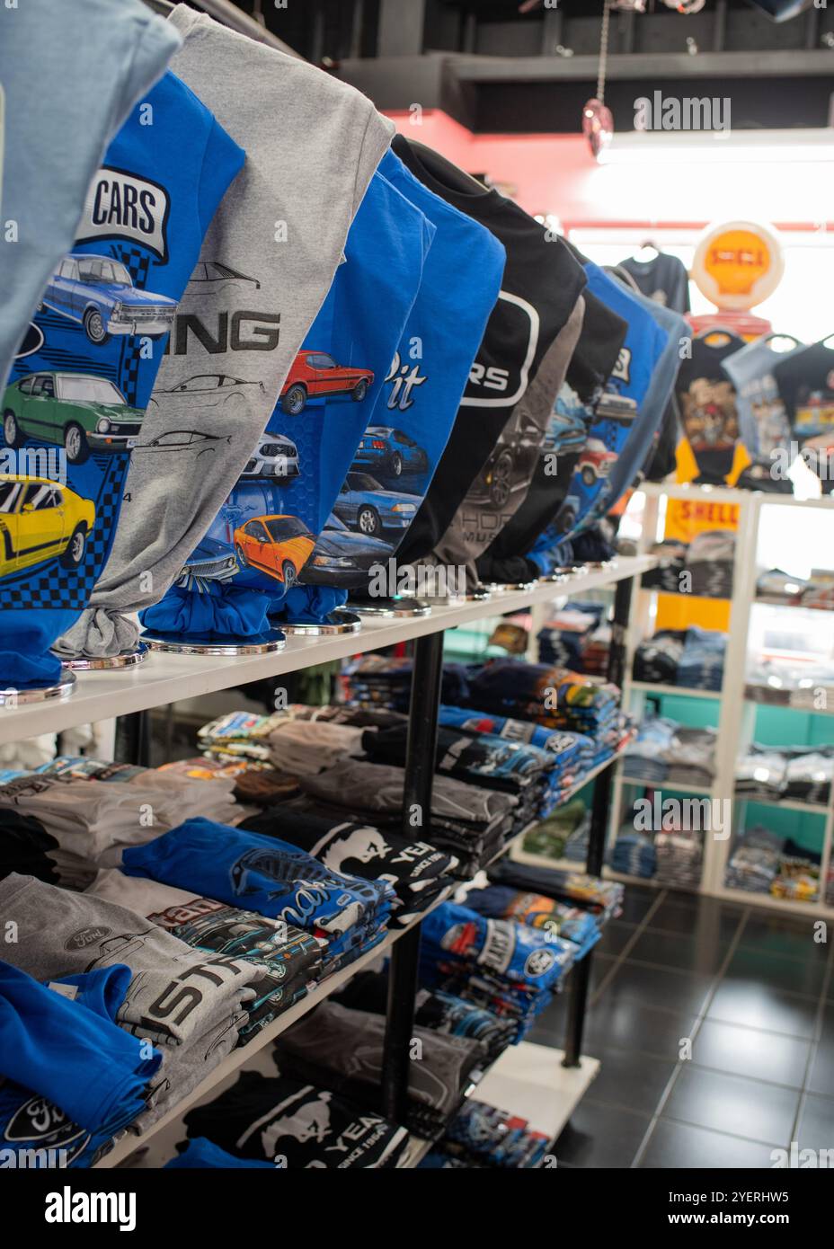T-shirt display in store in Old Town, kissimmee, florida, usa Stock ...