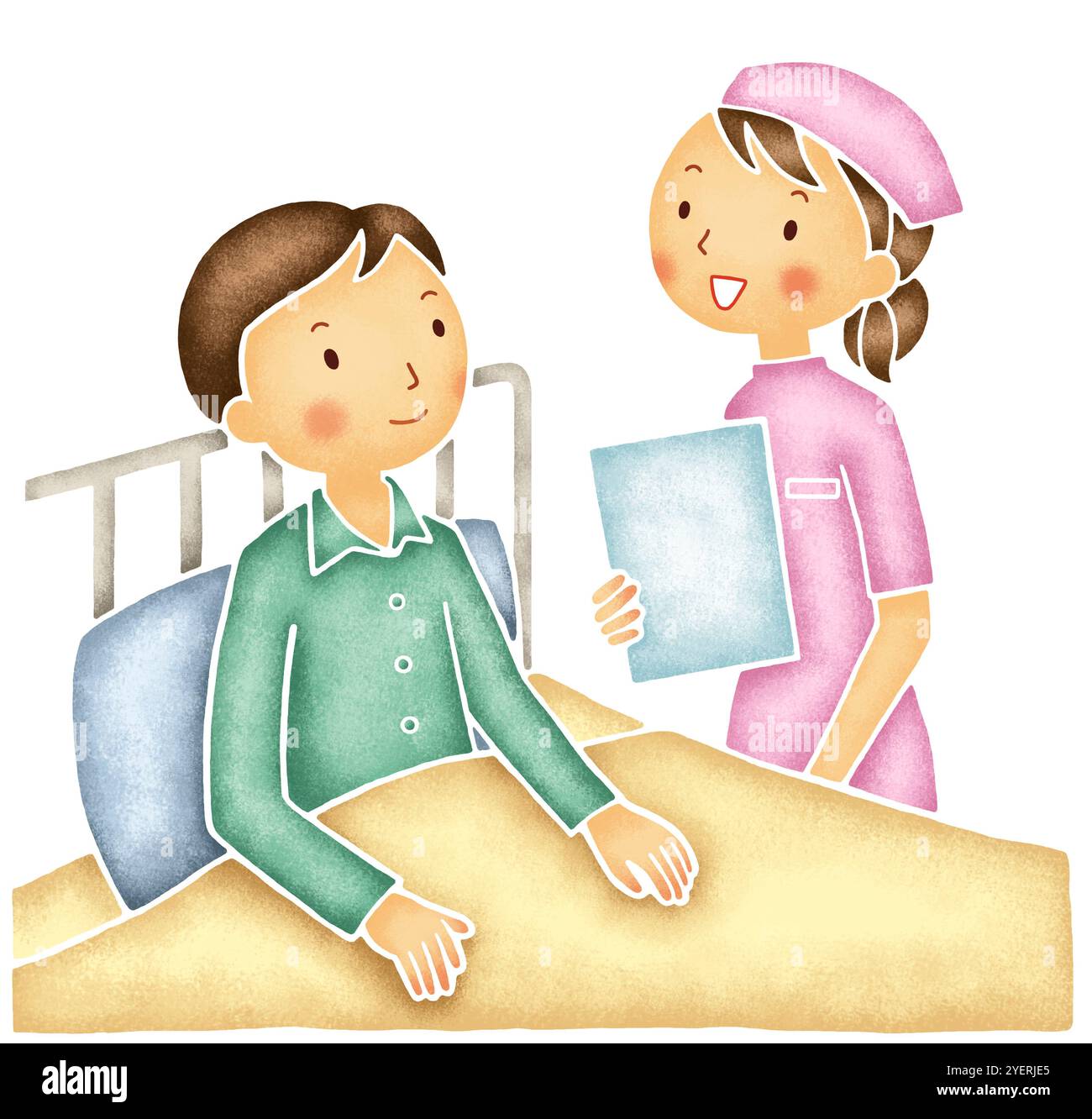Nurse bed hospital Cut Out Stock Images & Pictures - Alamy