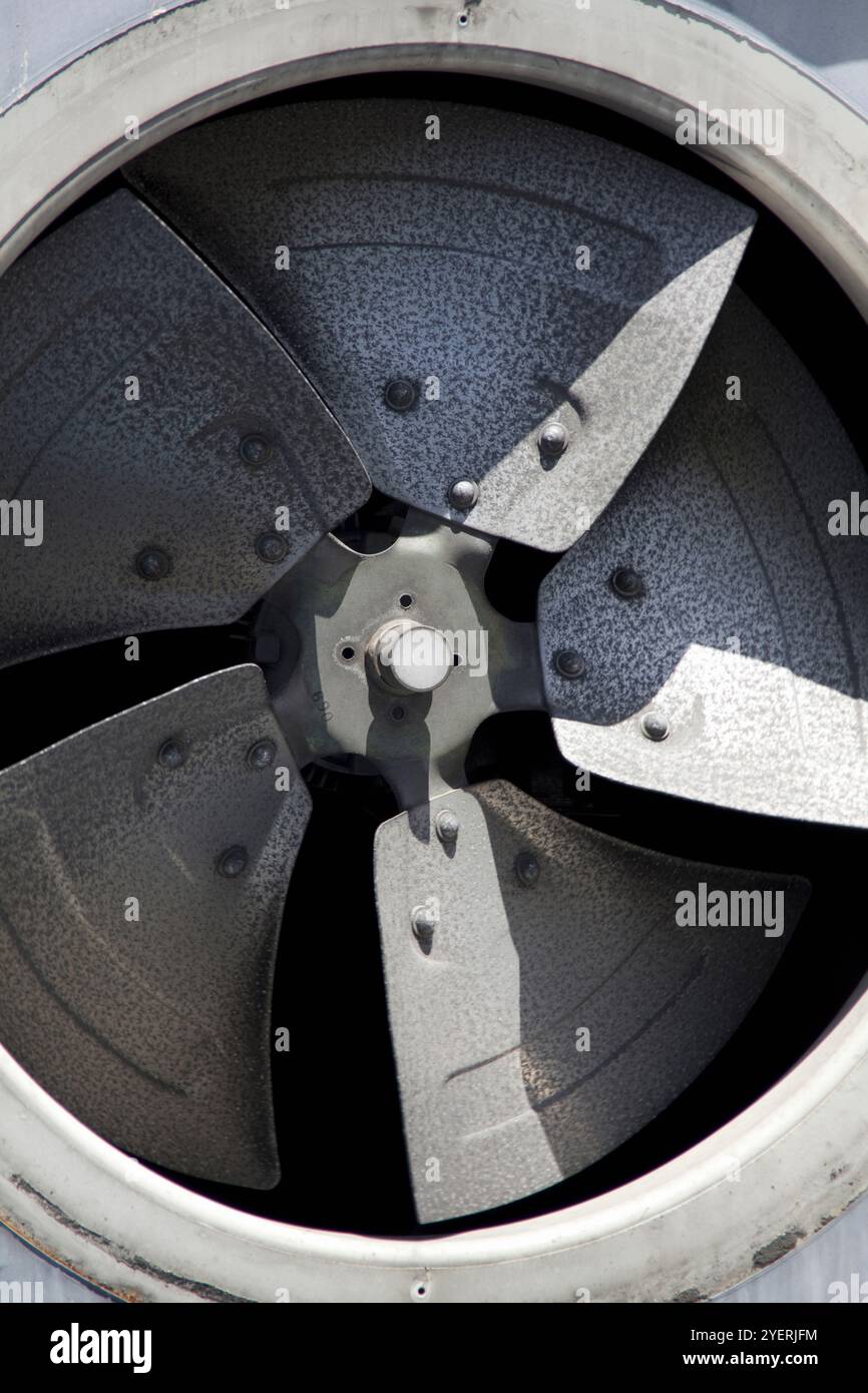 Air-conditioning-related rotor blades Stock Photo - Alamy