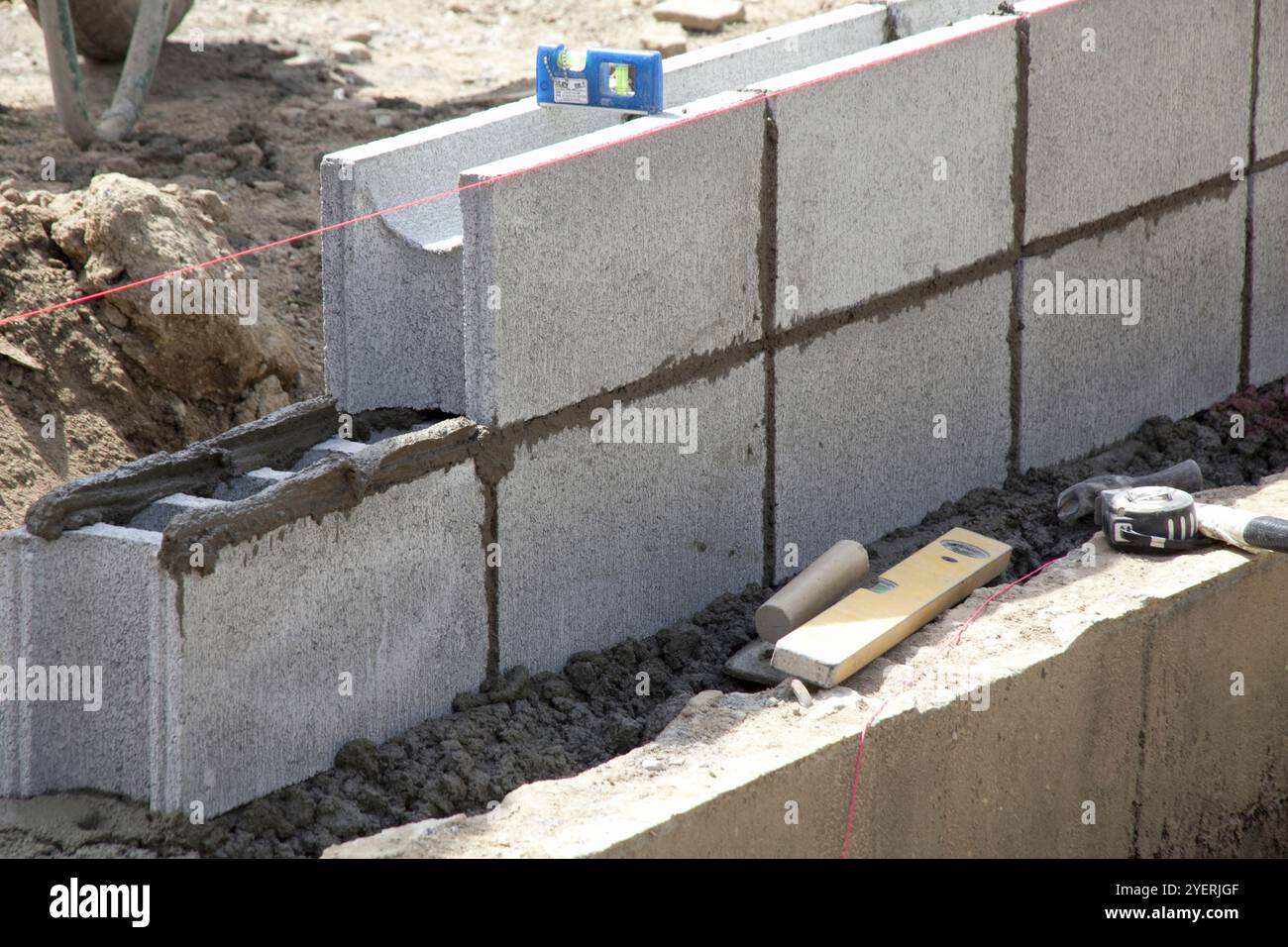 Concrete block foundation hi-res stock photography and images - Alamy