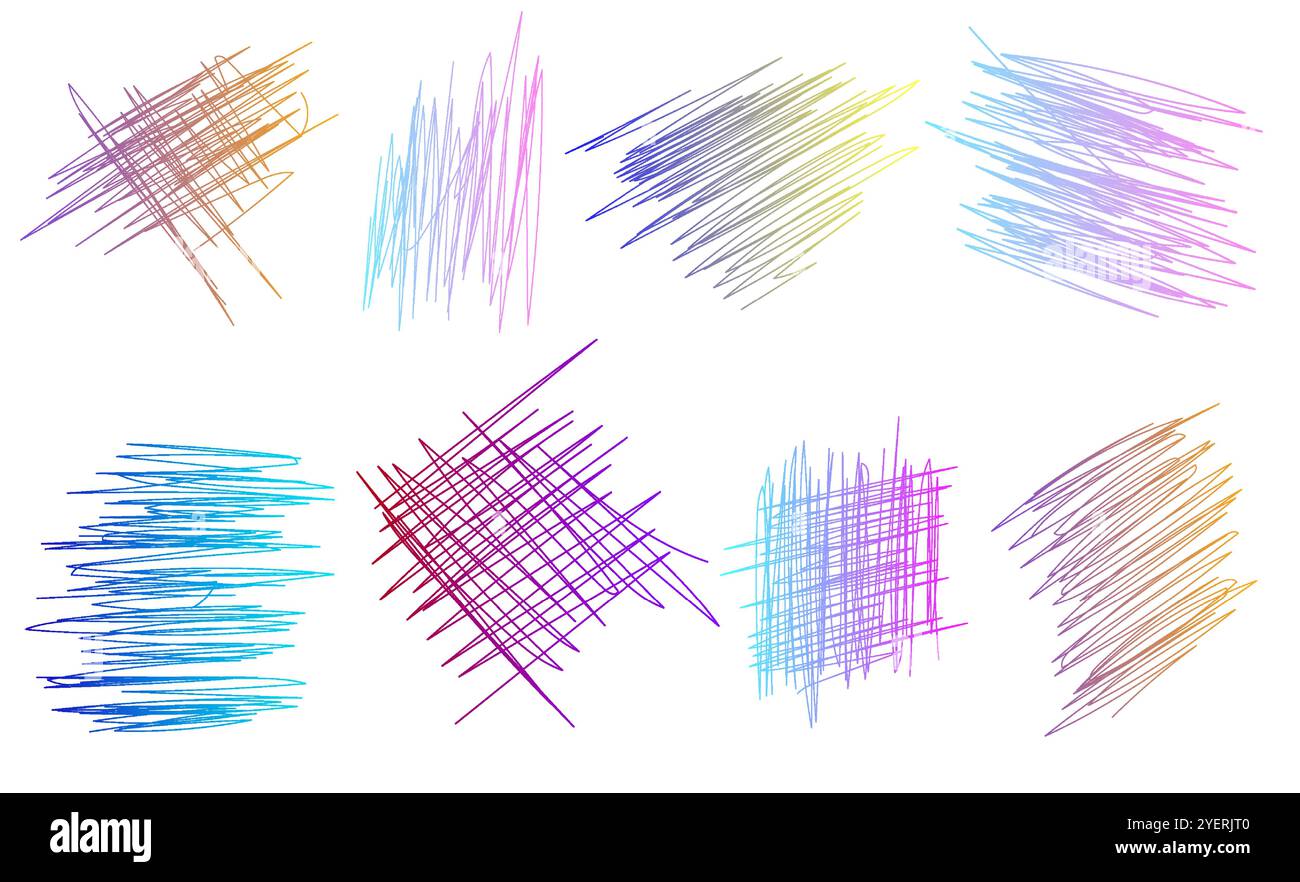 The image showcases various colorful scribbles and sketches on a white ... The image showcases various colorful scribbles and sketches on a white ...