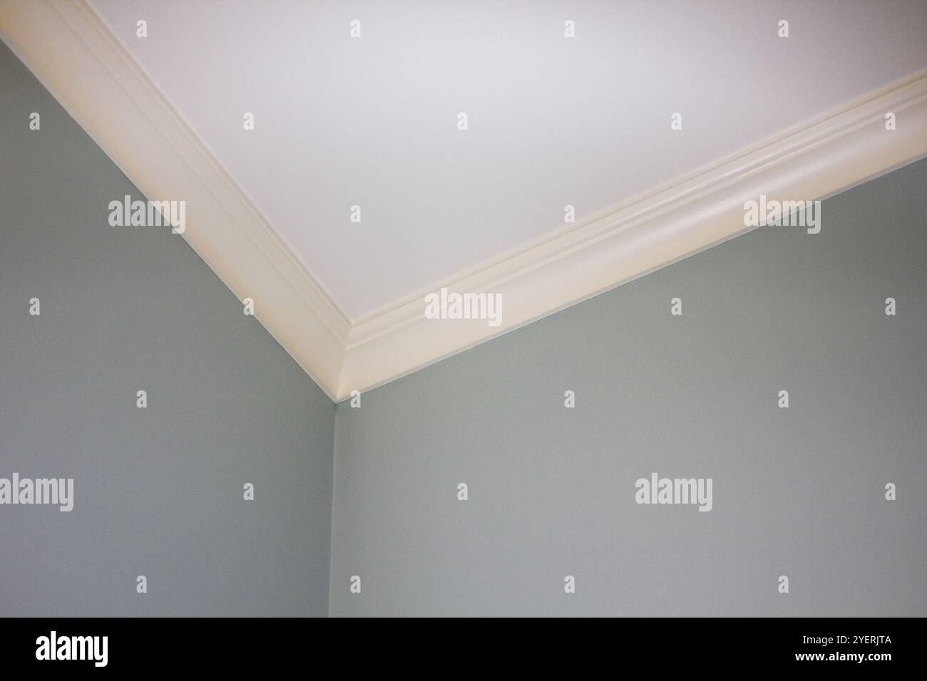 Ceiling and wall corner decorations Stock Photo - Alamy